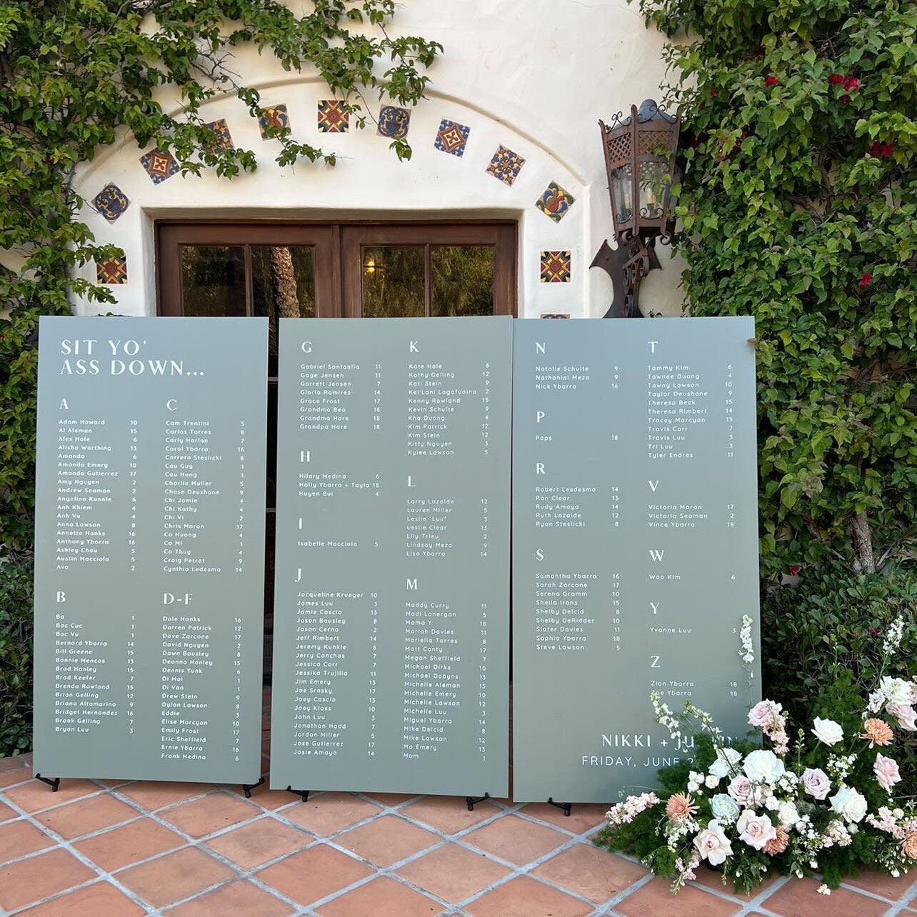 Custom Seating Chart - DESIGN & PRINT - Etsy