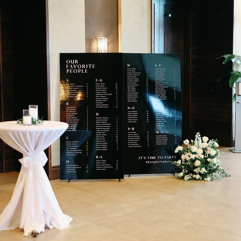 Custom Seating Chart - DESIGN & PRINT - Etsy