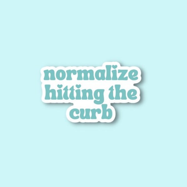 Hot Girls Hit the Curb Bumper Stickers - Etsy