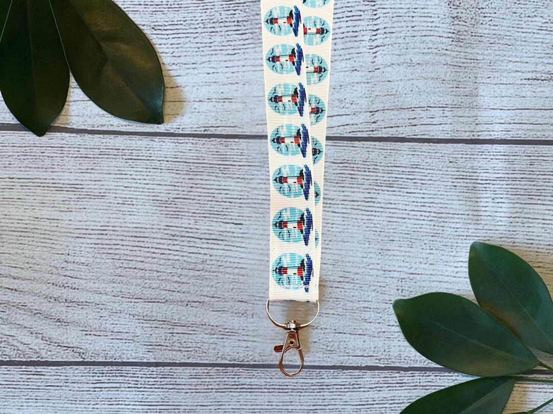 Lighthouse Lanyard: Coastal Ocean Badge Holder - Etsy