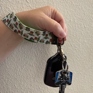 Skeleton Key Wristlet, Keychain, Key Fob, Jack, Sally, Halloween, Jack ...