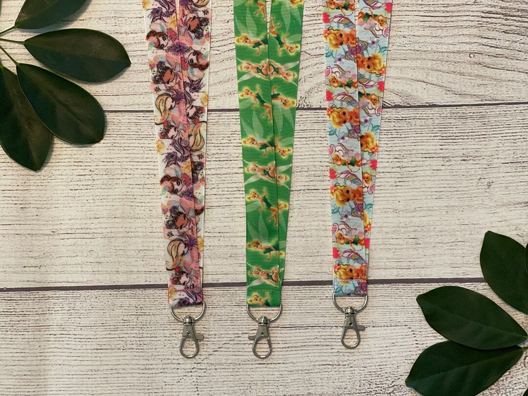 Fairies Lanyard, Mystical Flying Creatures Badge Holder, Pixie ...