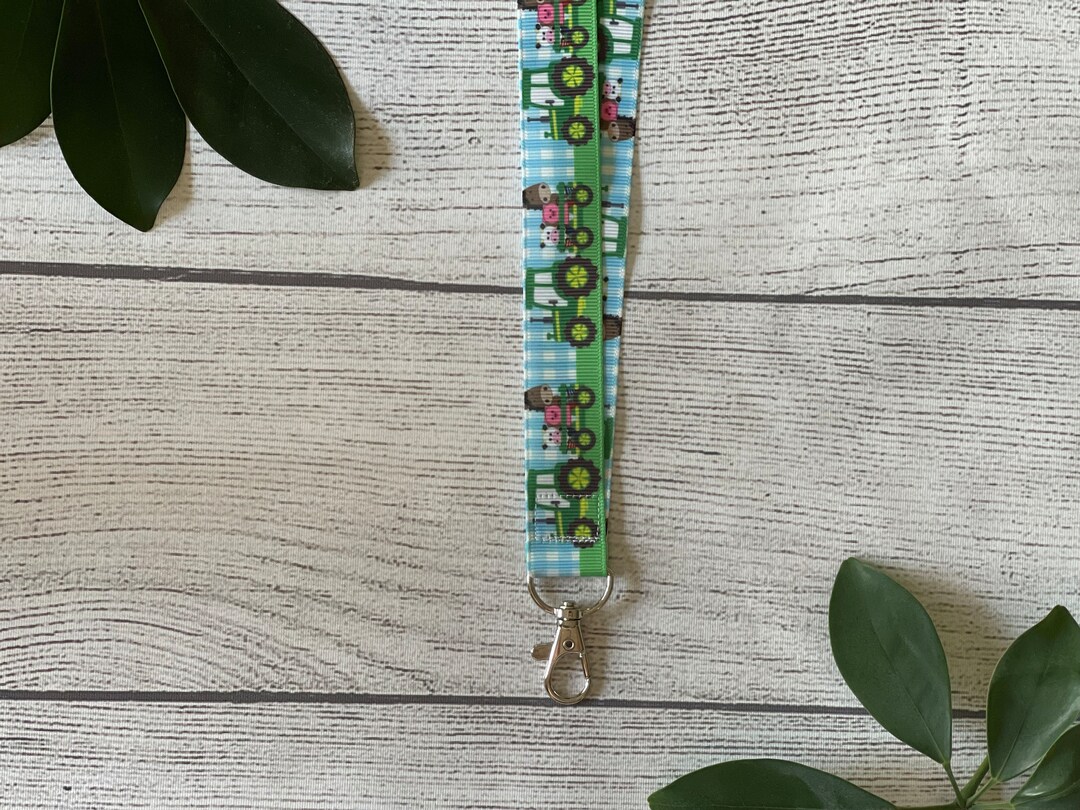 Tractor, Farm Animal Lanyard, Pig, Horse, Cow Badge Holder, Comfortable ...