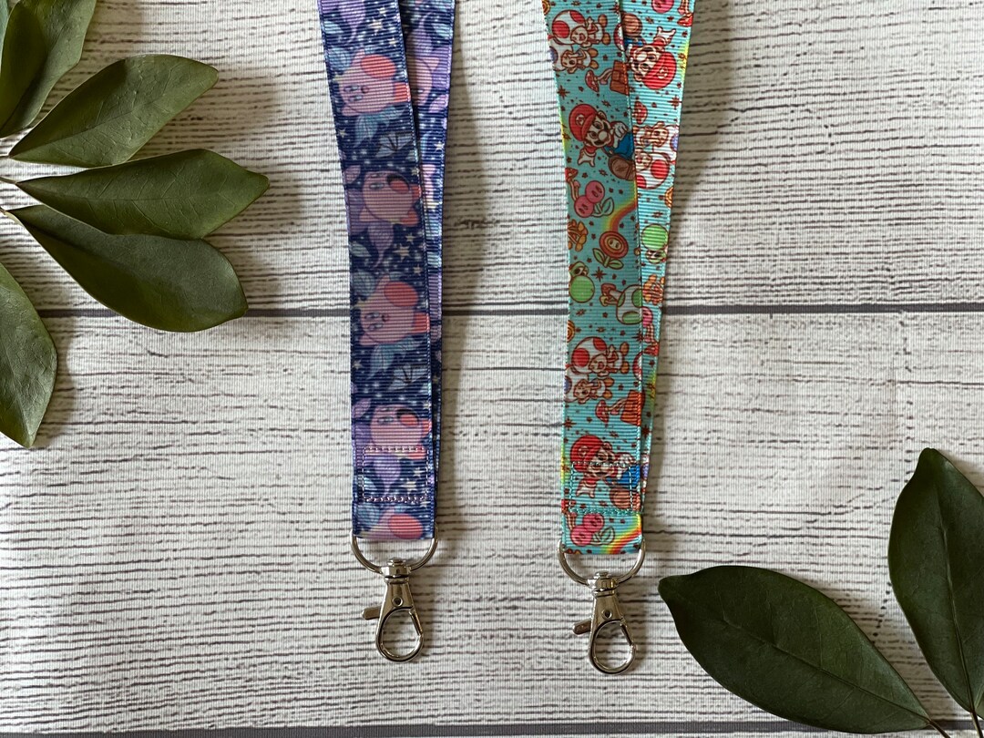 Video Game Lanyard Mushroom Gift for Gamers Badge Holder - Etsy
