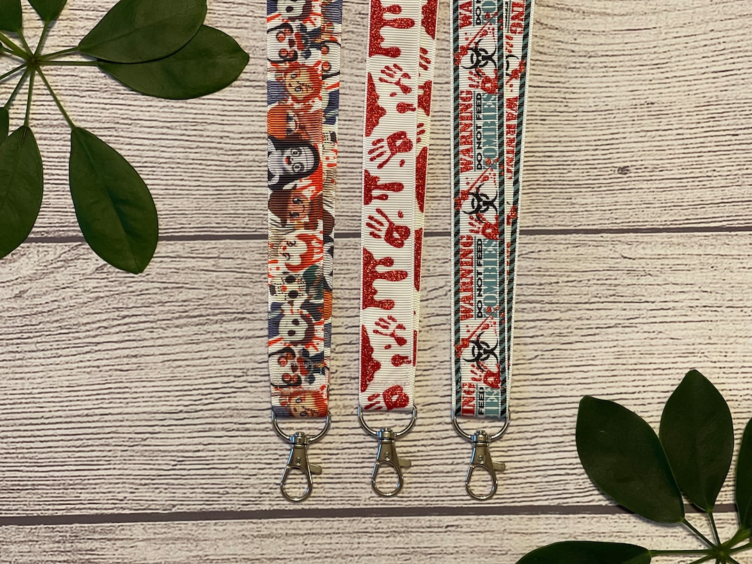 Horror Lanyard, Scary Doll, Bloody Hands, Zombie, Badge Holder, Crazy ...