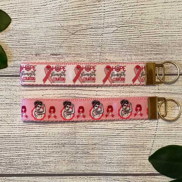Breast Cancer Awareness Keychain - Etsy