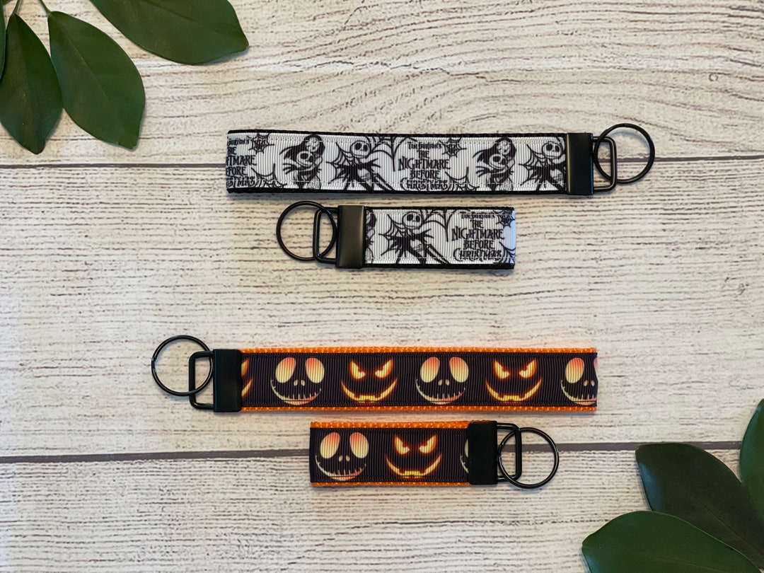 Skeleton Key Wristlet, Keychain, Key Fob, Jack, Sally, Halloween, Jack ...