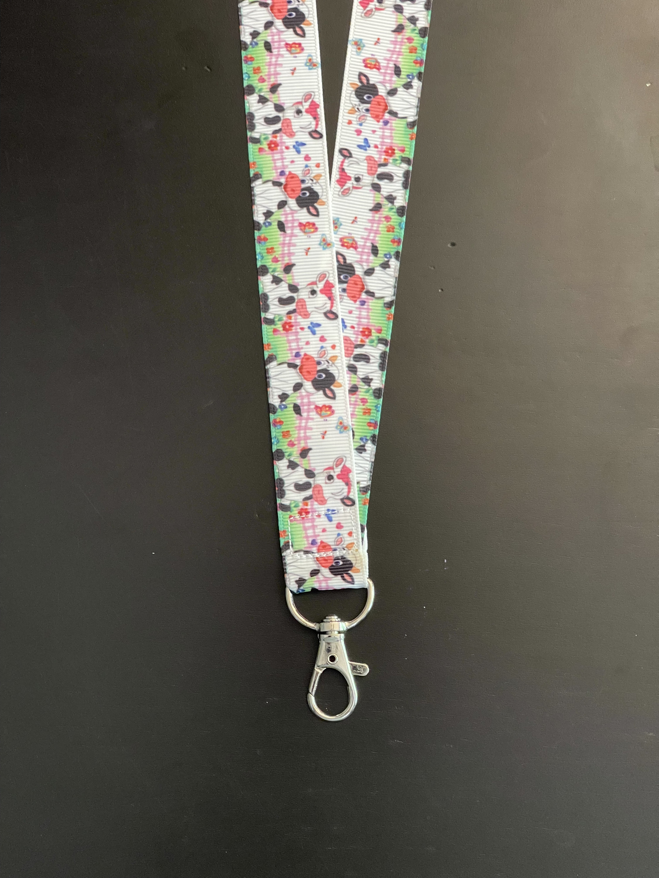 Cow Print Lanyard Cute Cow Badge Holder Comfortable - Etsy