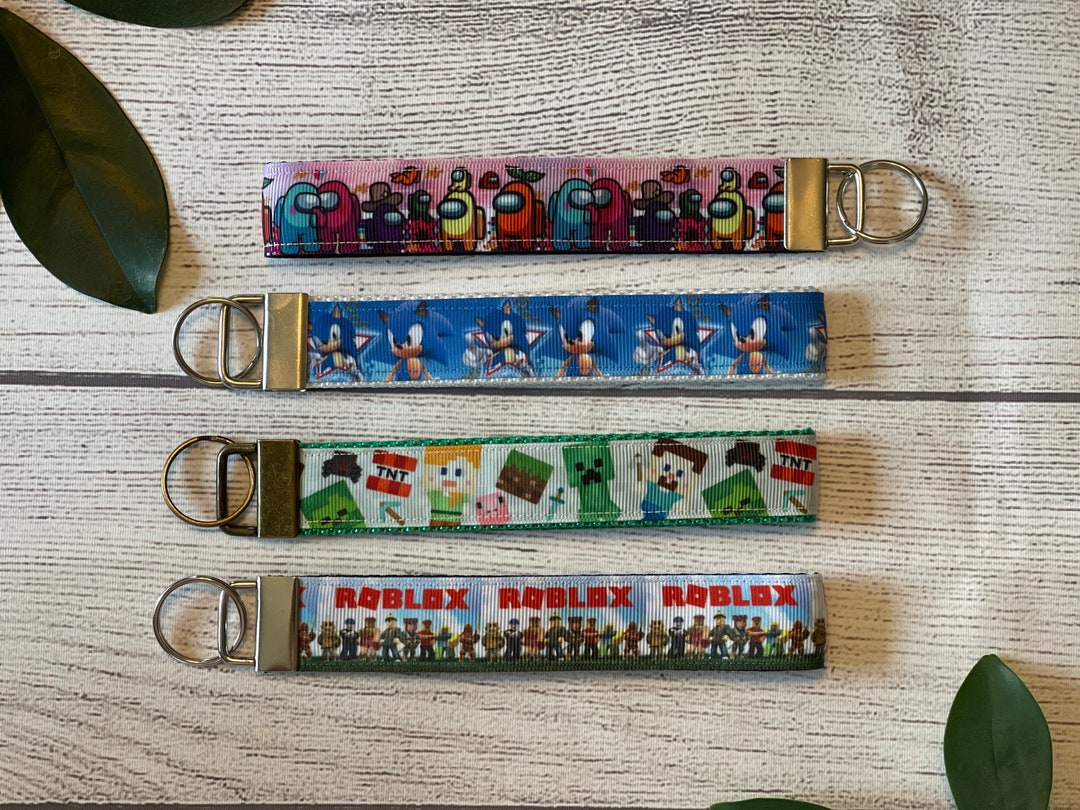 Video Game Wristlet, Creeper Keychain, Imposter Key Fob, Gift for ...