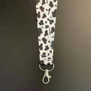 Cow Print Lanyard, Cute Cow, Badge Holder, Comfortable, Lightweight ...