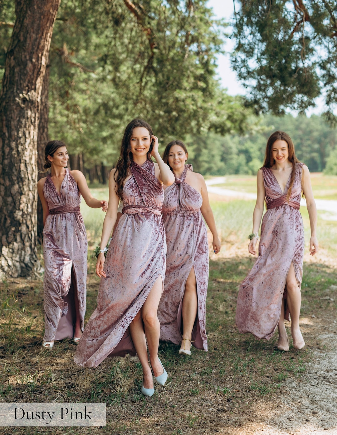 Crushed Velvet Dress, Marble Velvet Dress, Bridesmaid Dress, Infinity ...