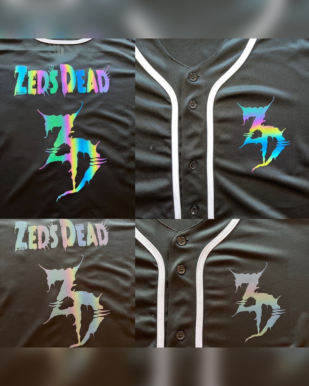 Zeds Dead Reflective Rave EDM Jersey - Etsy