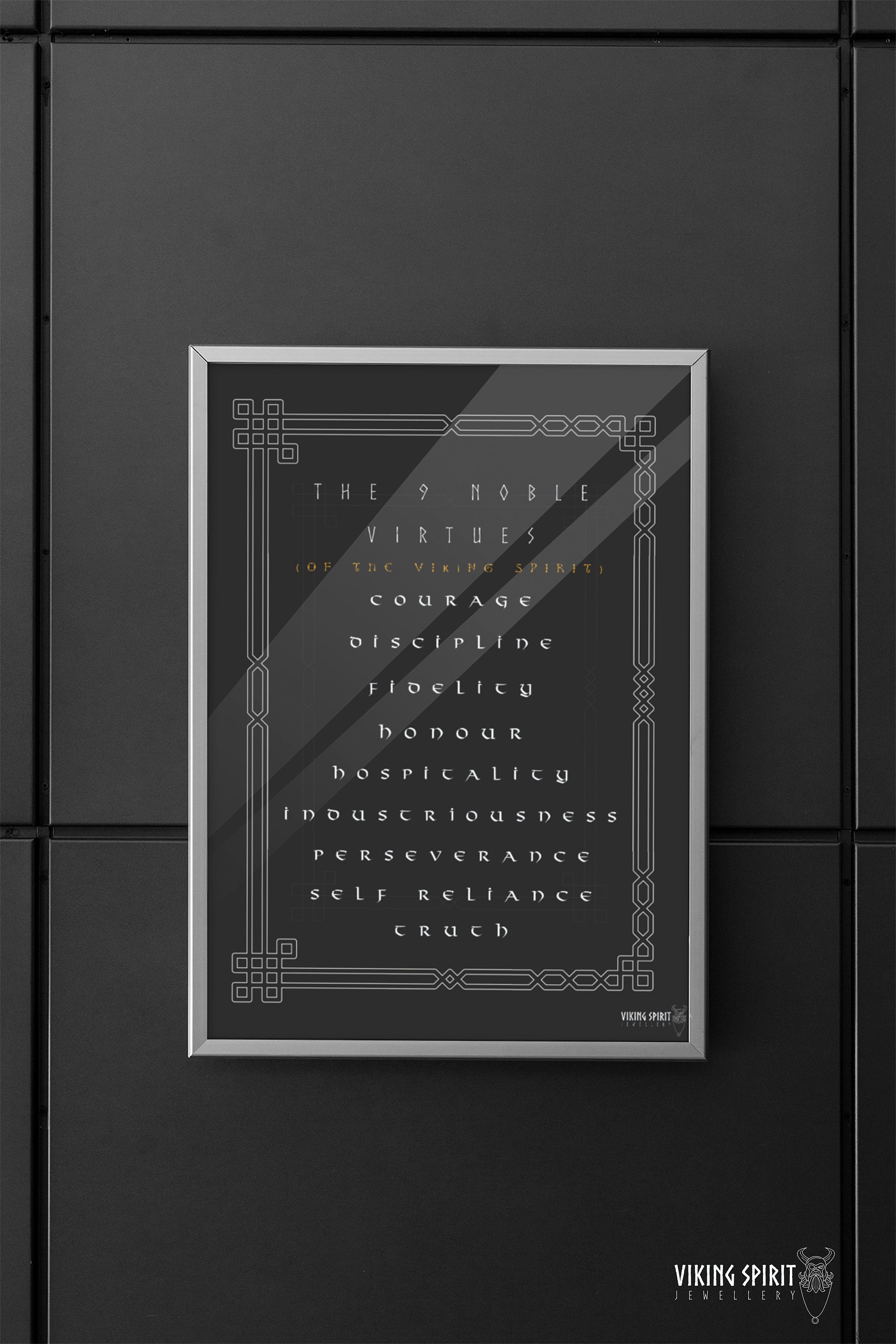 The 9 Noble Virtues - Viking Poster Digital Download & Art Print - Etsy ...