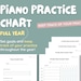 Piano Practice Chart & Goal Planner (digital Download) - Etsy
