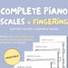 Complete Piano Scales & Fingering Guide: Diatonic Major and Harmonic ...