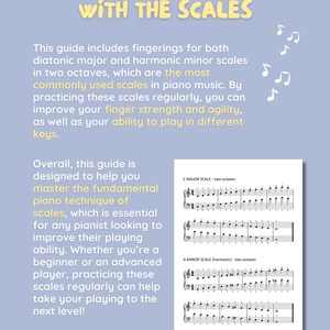 Complete Piano Scales & Fingering Guide: Diatonic Major and Harmonic ...