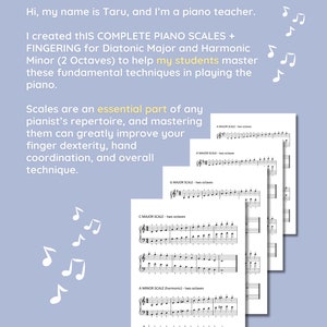 Complete Piano Scales & Fingering Guide: Diatonic Major and Harmonic ...