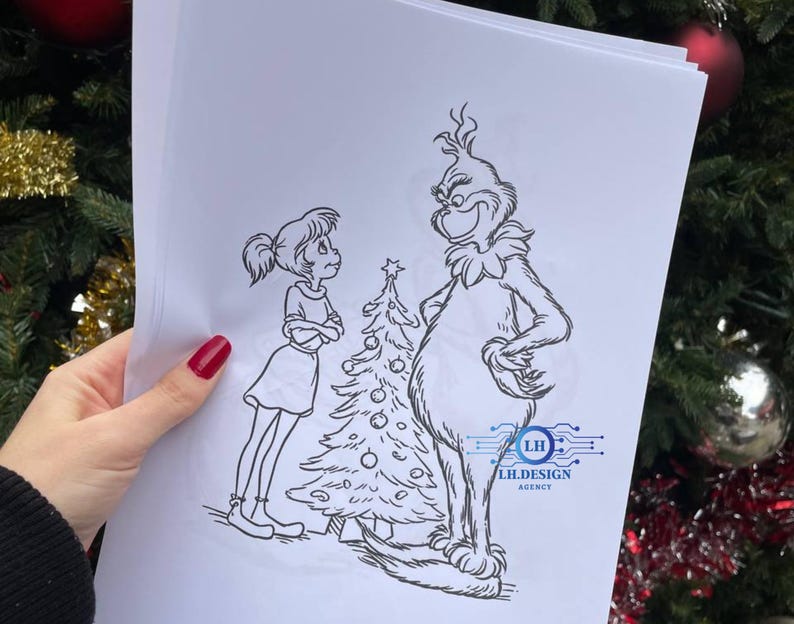 Grinch Colouring Pages for Kids | NOMAD| Print and Draw | Christmas ...