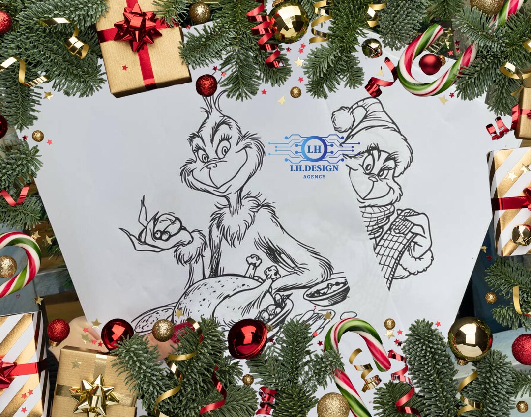 Grinch Colouring Pages for Kids | NOMAD| Print and Draw | Christmas ...