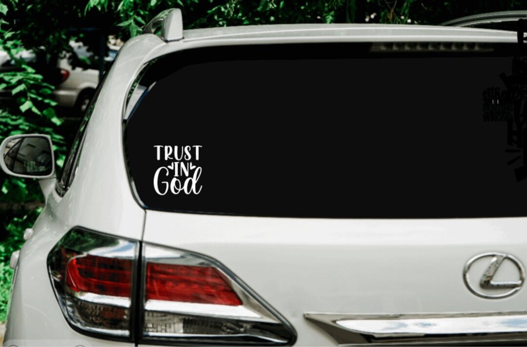 Trust in God Car Decal - Etsy