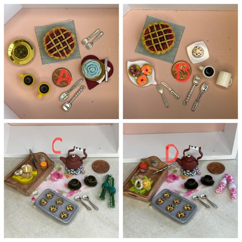 DOLLHOUSE ACCESSORIES SETS 1:12 Scale - Etsy