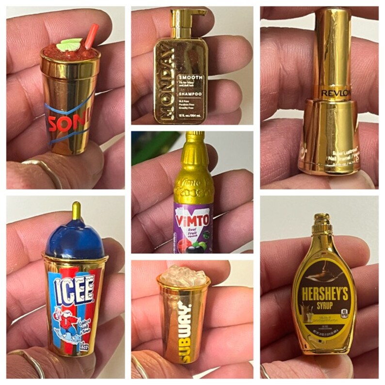 GOLD Mini Brands Disney FOOD and TOYS - Etsy