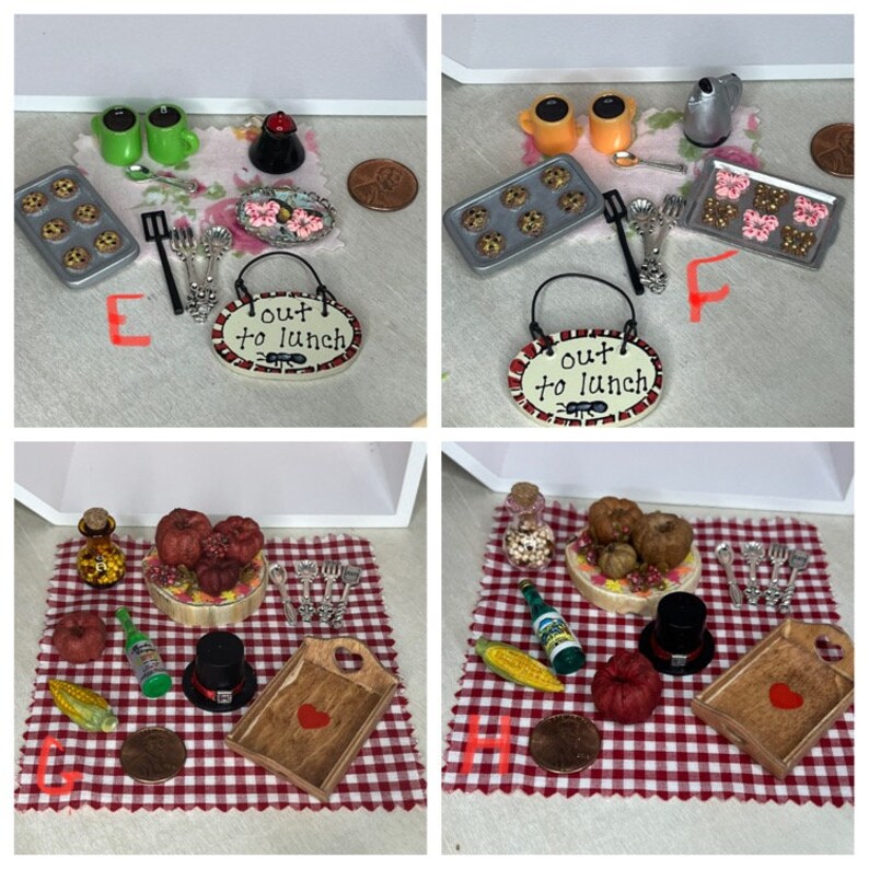 DOLLHOUSE ACCESSORIES SETS 1:12 Scale - Etsy