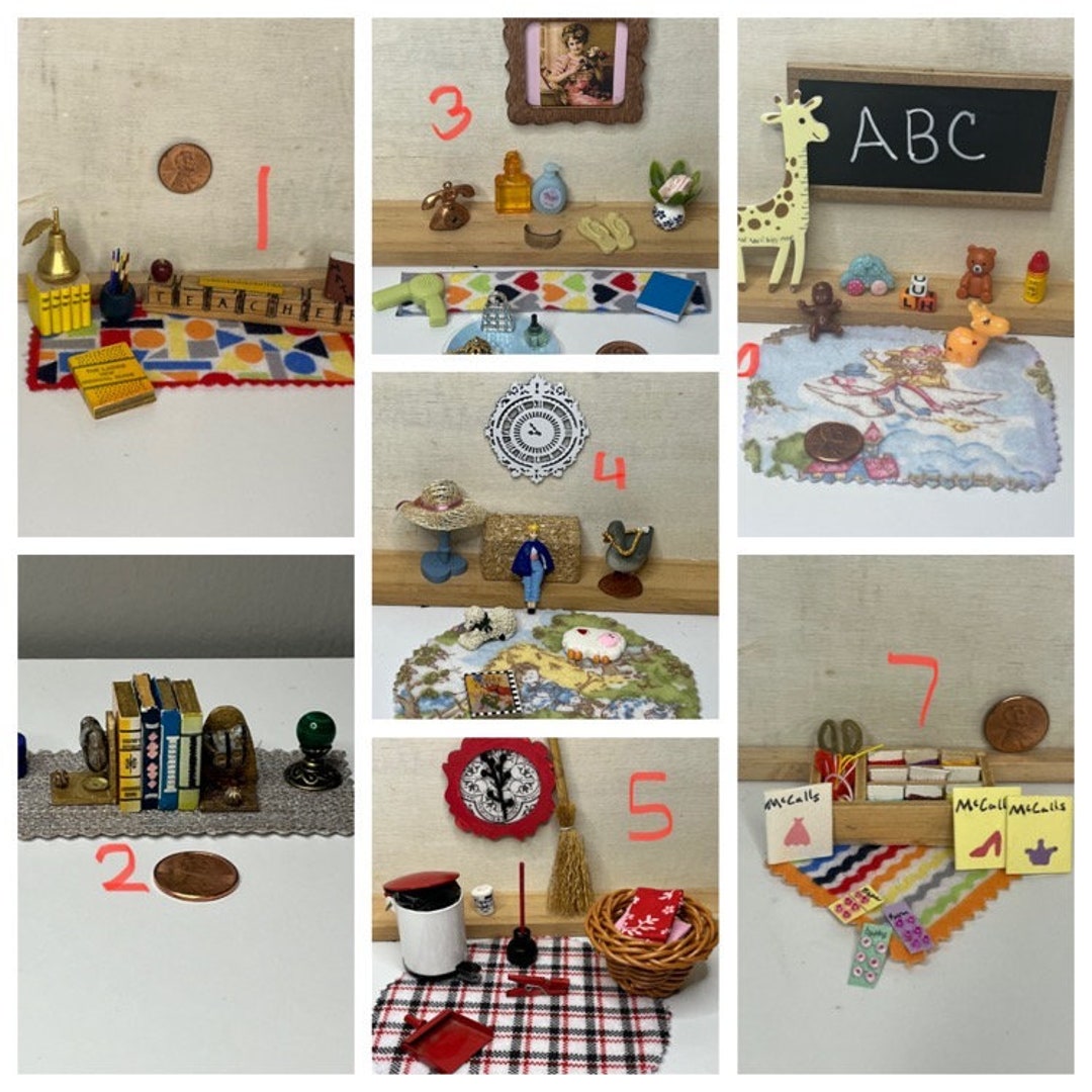 DOLLHOUSE ACCESSORIES SETS 1:12 Scale - Etsy