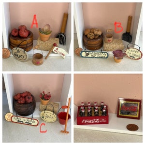 DOLLHOUSE ACCESSORIES SETS 1:12 Scale - Etsy