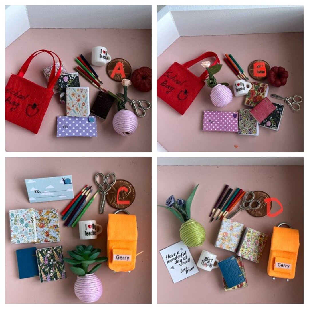 DOLLHOUSE ACCESSORIES SETS 1:12 Scale - Etsy