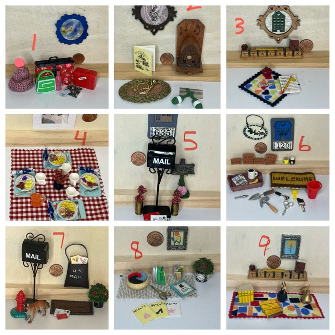 DOLLHOUSE ACCESSORIES SETS 1:12 Scale - Etsy