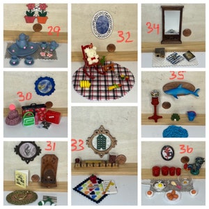 DOLLHOUSE ACCESSORIES SETS 1:12 Scale - Etsy