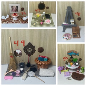 DOLLHOUSE ACCESSORIES SETS 1:12 Scale - Etsy