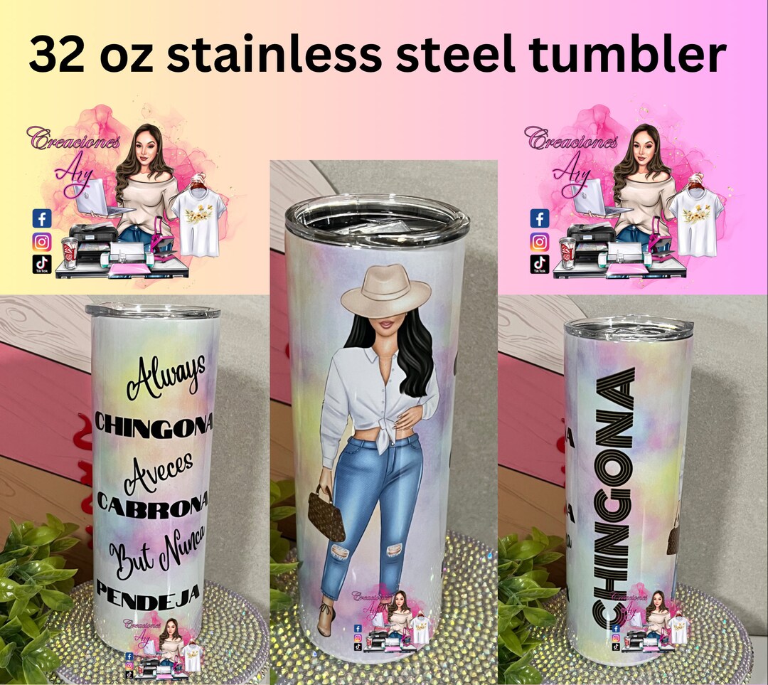 Chingona 32 Oz Stainless Steel Tumbler - Etsy