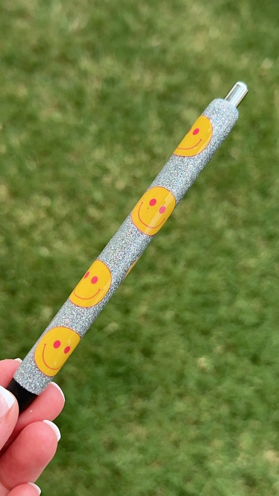 Smiley Face Pen | Gift Idea | Inkjoy | Glitter Pen | - Etsy