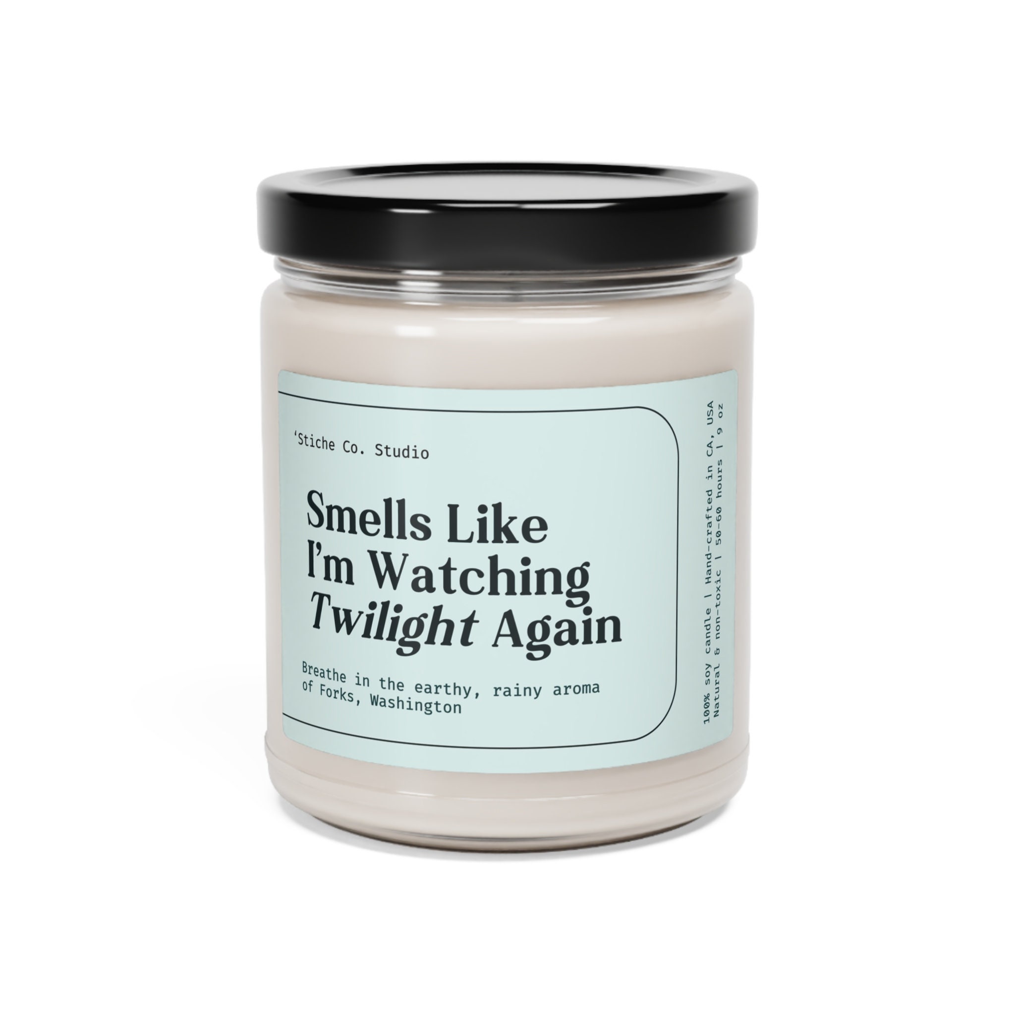 Twilight Soy Candle, Edward Cullen Candle, Bella Swan, Twilight Merch ...