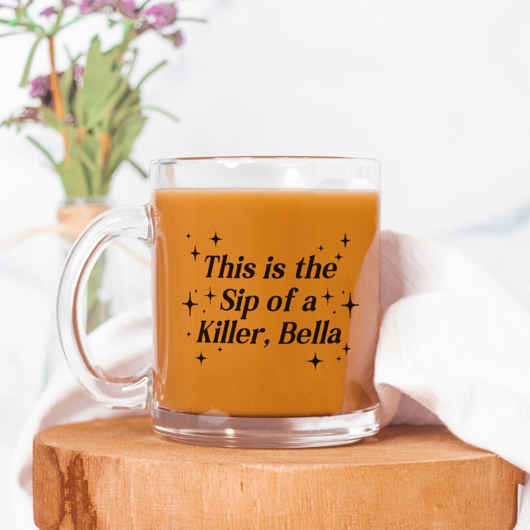 Twilight Skin of a Killer Clear Glass Mug, Edward Cullen Robert ...