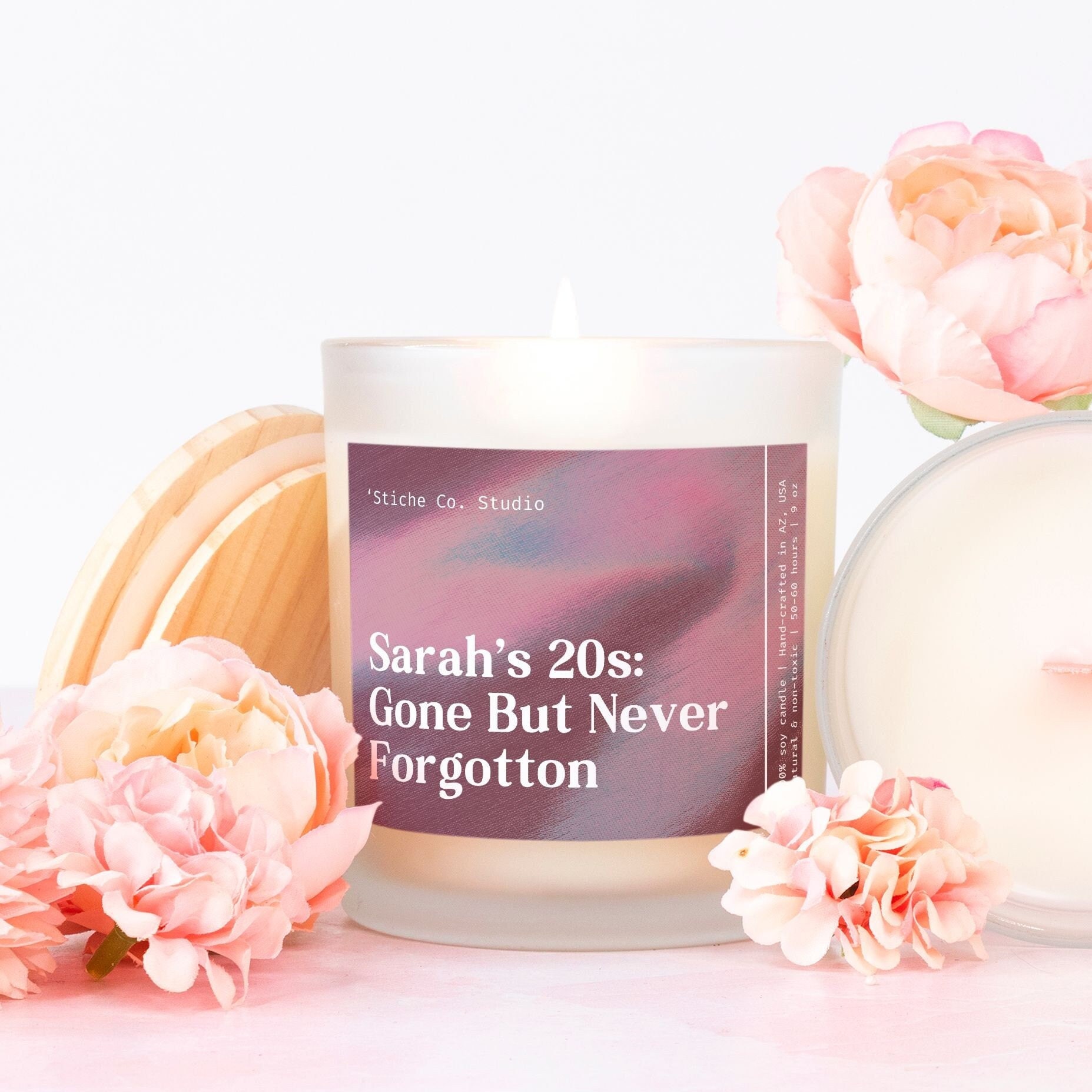 Custom RIP to My 20s Wood Wick Soy Candle Gift, Personalized Thirtieth ...