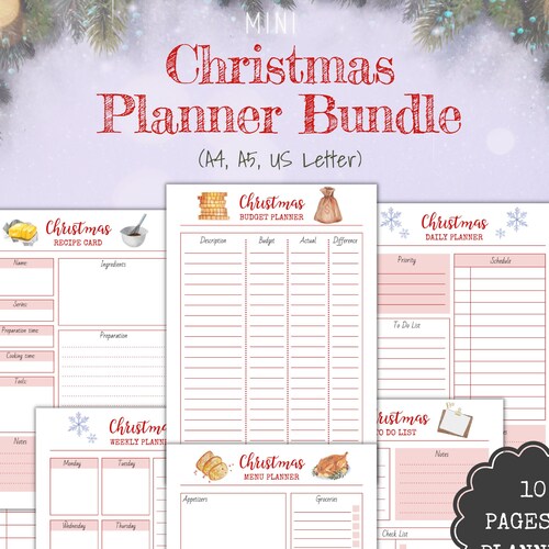 Christmas Gift Planner Printable Holiday Planning Christmas - Etsy