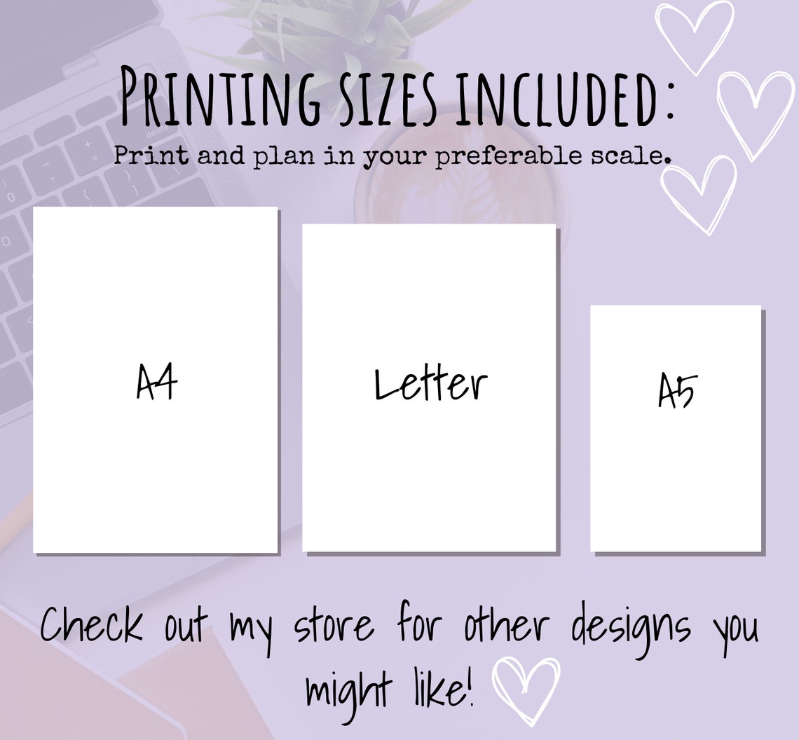 Printable Planner Bundle, Cute Daily Planner Printable, Weekly Planner ...