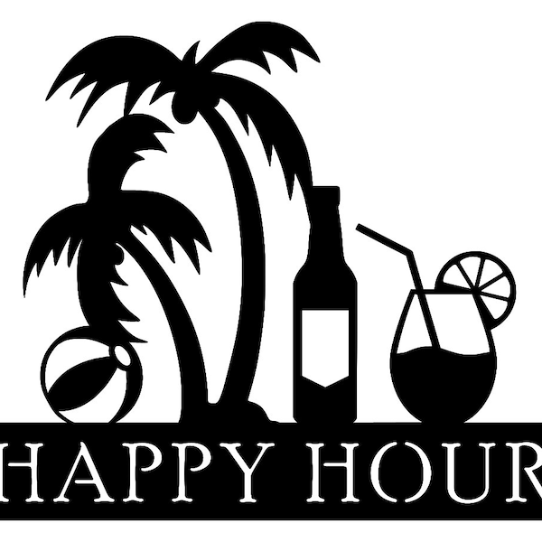 Happy Hour Art - Etsy