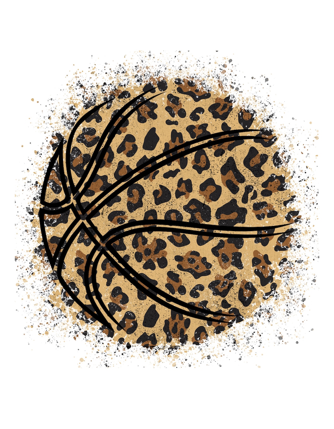 Cheetah/leopard Basketball PNG - Etsy