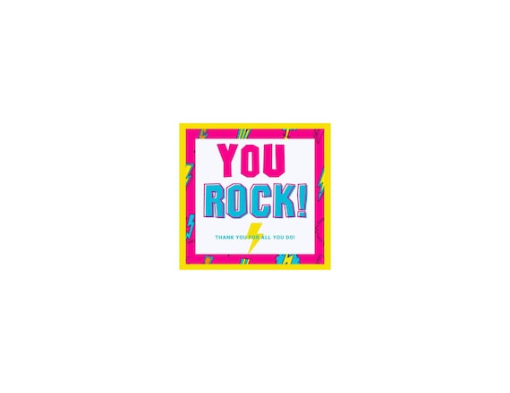 You Rock Printable Tags 14 Days Of Valentine's With Free Printable