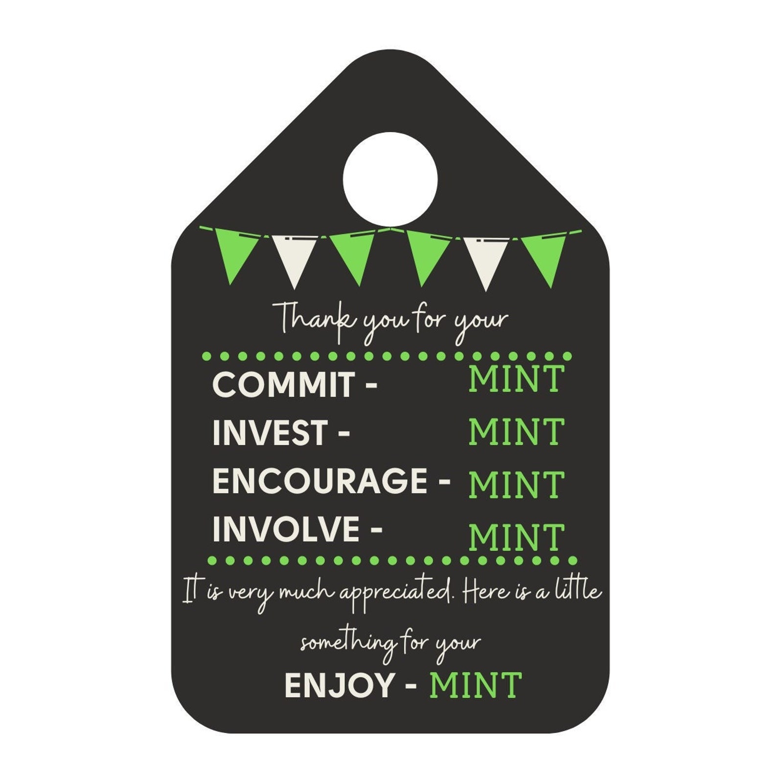 Printable Commitment Tag - Etsy
