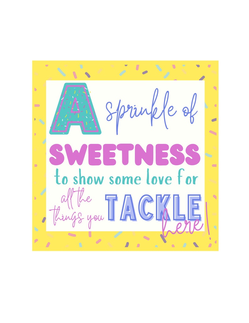 Cute Printable Tag for a Snackle Box! - Etsy