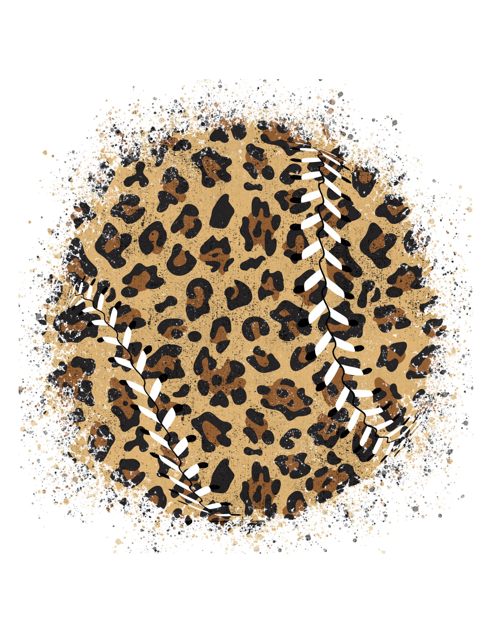 Cheetah Print Baseball PNG - Etsy