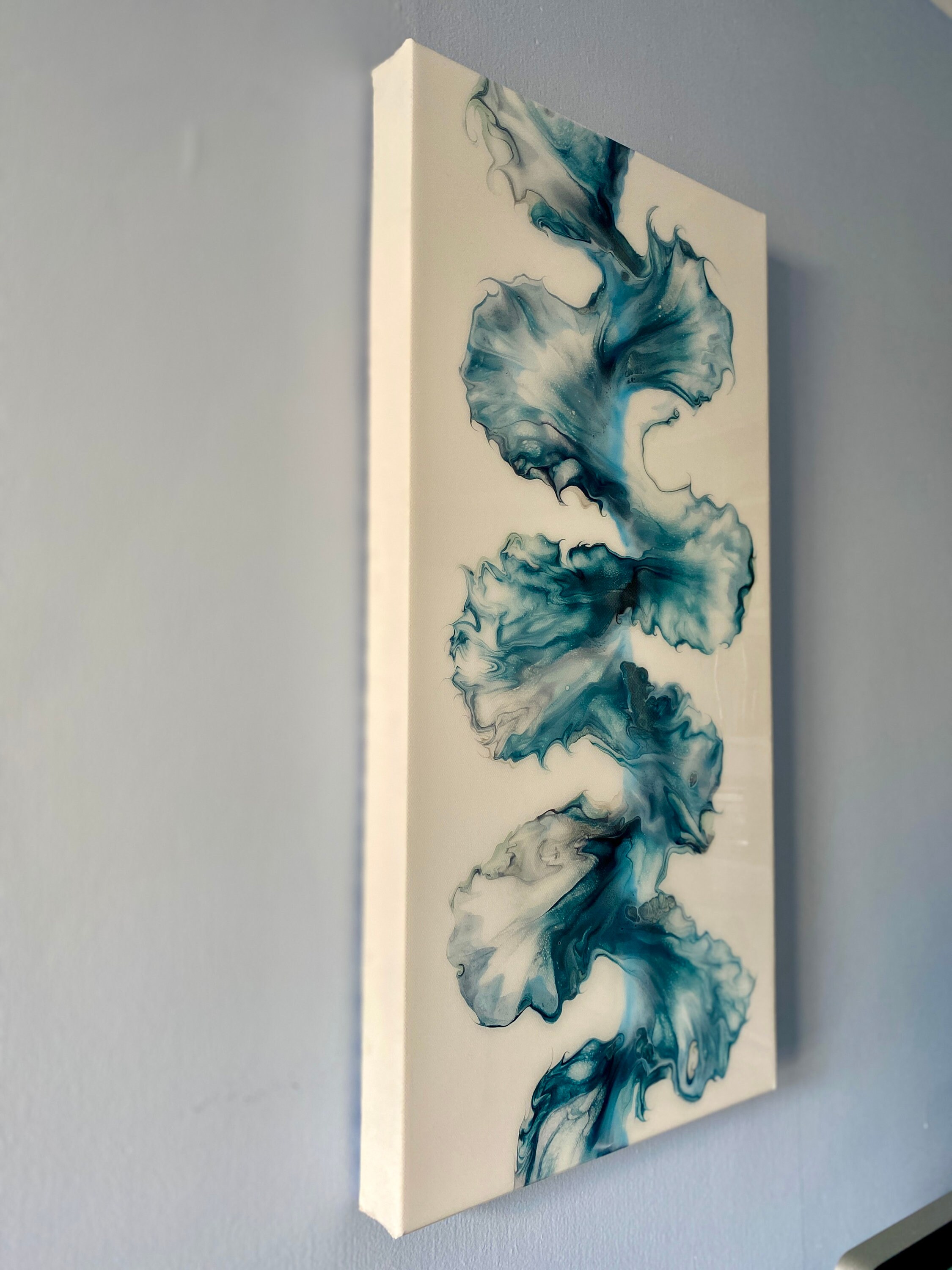 Flowing Water Abstract Painting - Acrylic Dutch Pour - Etsy
