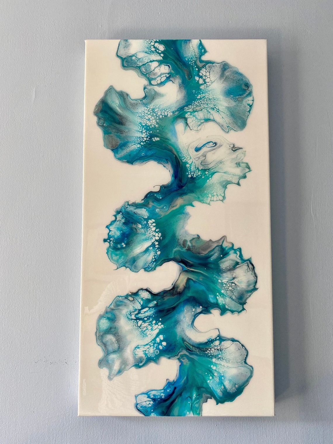 Flowing Water Abstract Painting - Acrylic Dutch Pour - Etsy