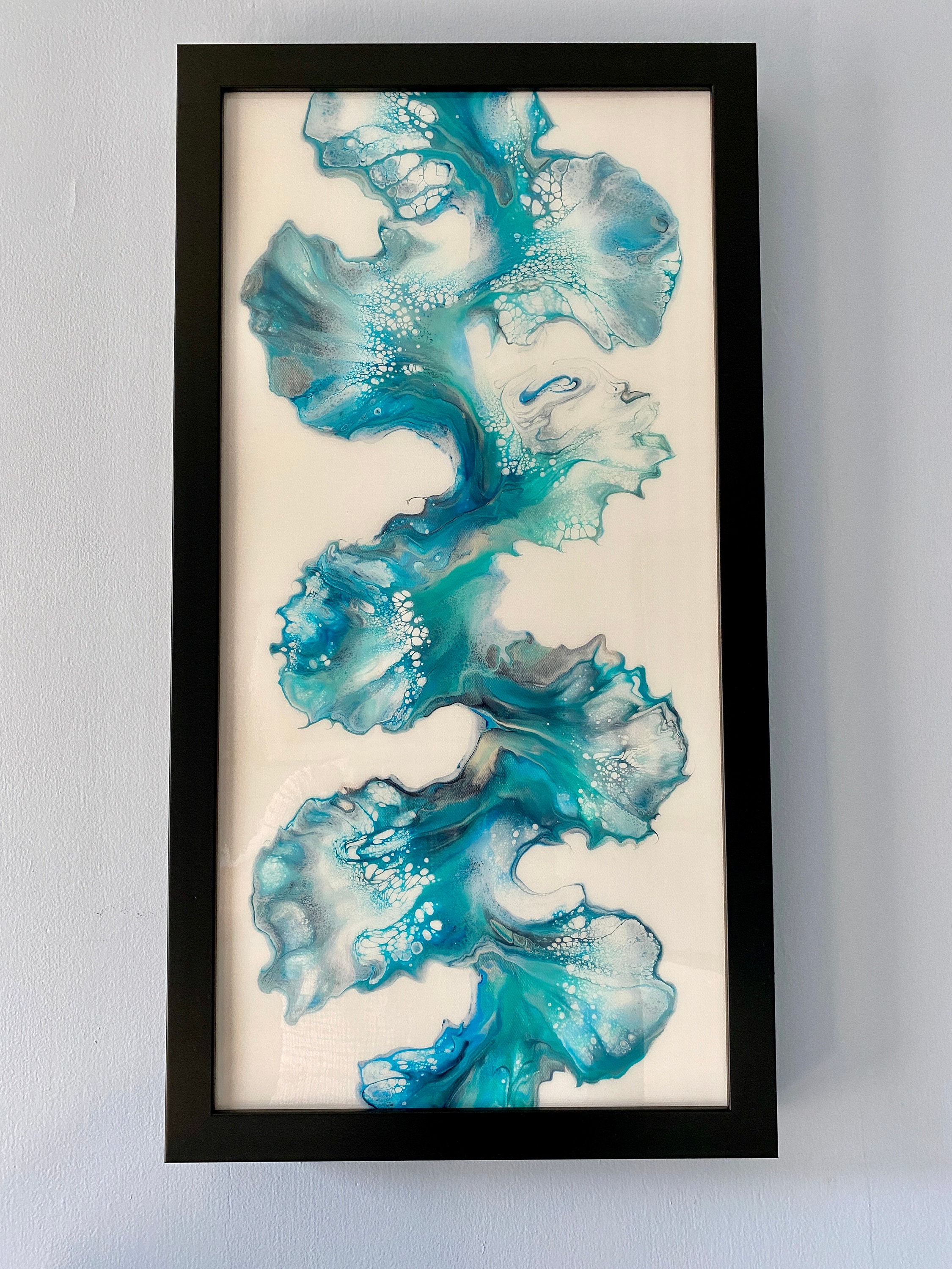 Flowing Water Abstract Painting - Acrylic Dutch Pour - Etsy