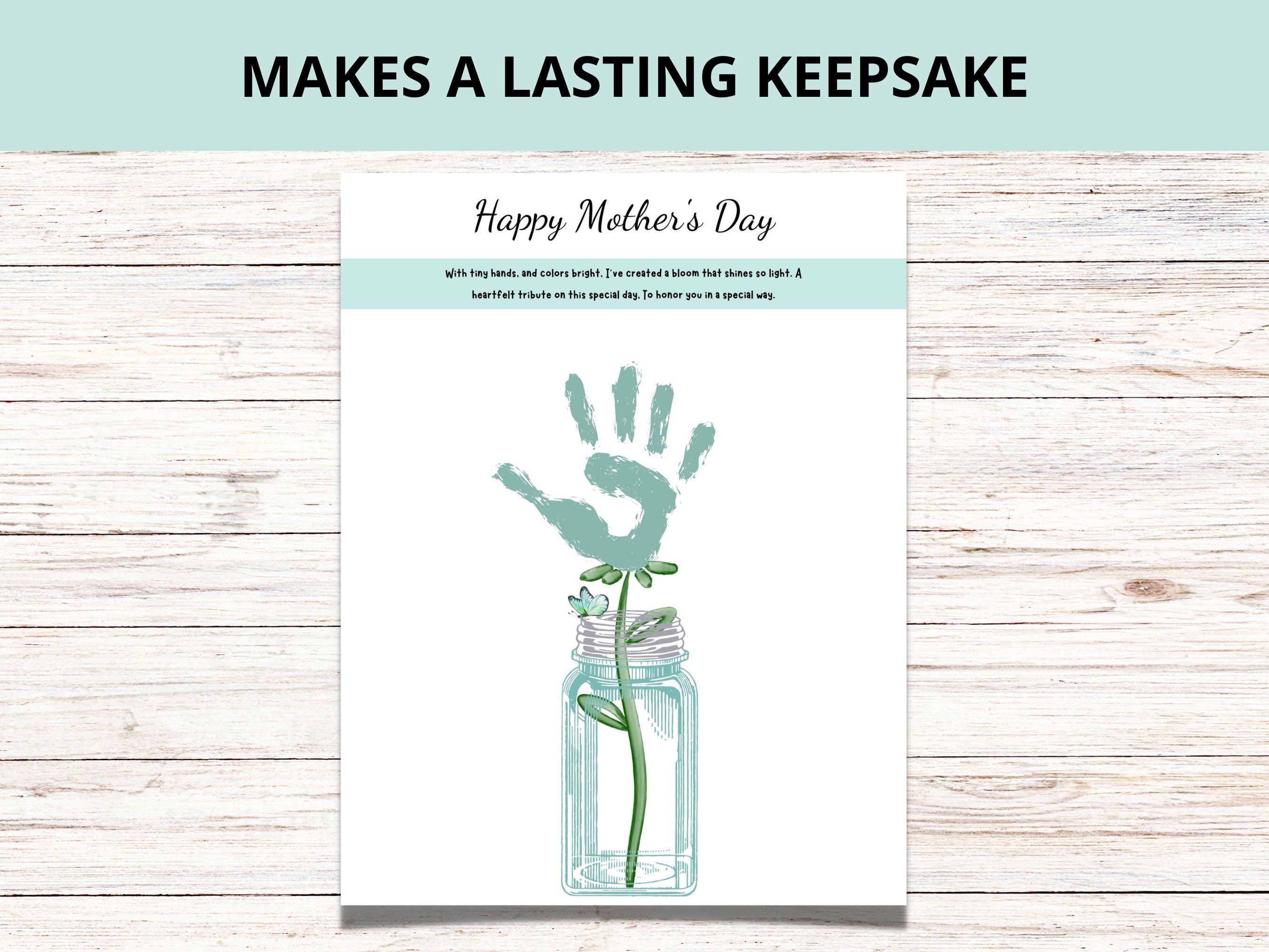 Printable Mother's Day Handprint Craft, Mother's Day Gift, Handprint ...